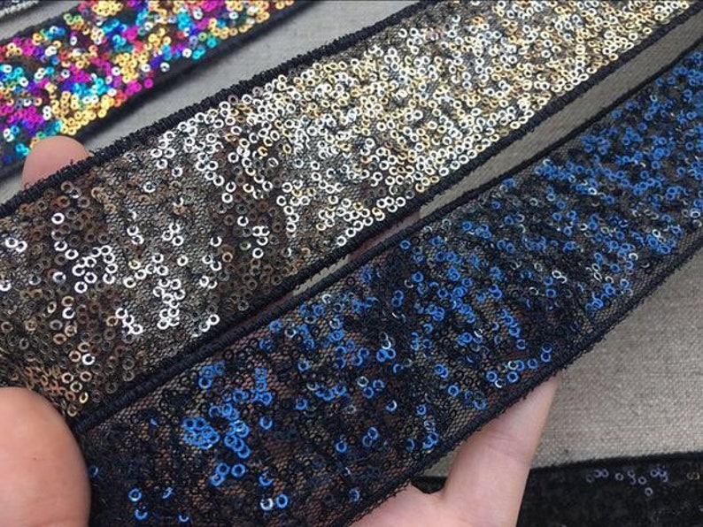 Sequins Lace Trim Sequined Trimming Lace Wedding Dress Lace - Etsy