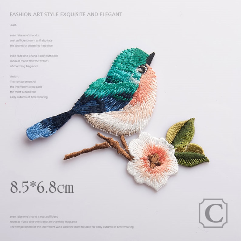 Lovely Birds Patch Kingfisher Bird Patch Parrot Iron on / - Etsy