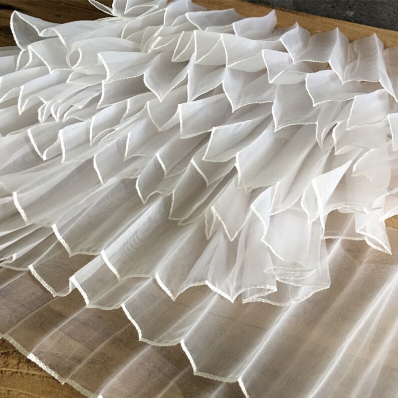 Pleated Organza Lace Trim in off White Sheer Ruffled Lace - Etsy
