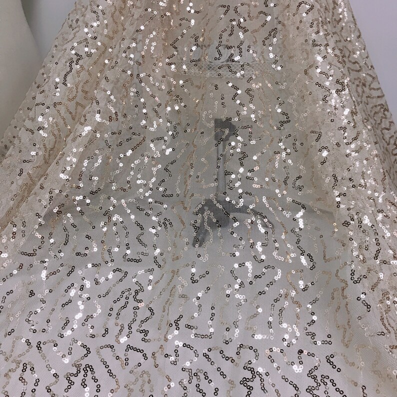 Silver /gold Glitter Tulle Mesh Fabric Sequin Netting Lace | Etsy