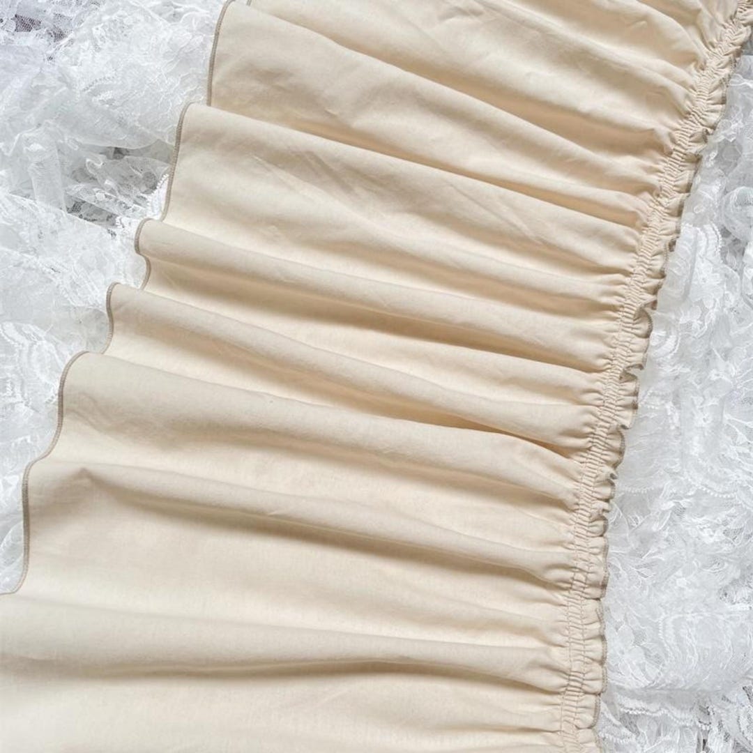 Wide Beige Cotton Trim, Pleated Trim, Frill Trimming Cotton for DIY ...