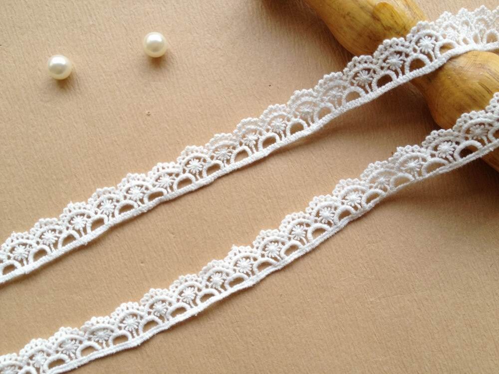 Cotton Lace Trim Lovely Ribbon Lace in White for Sewing Gift | Etsy