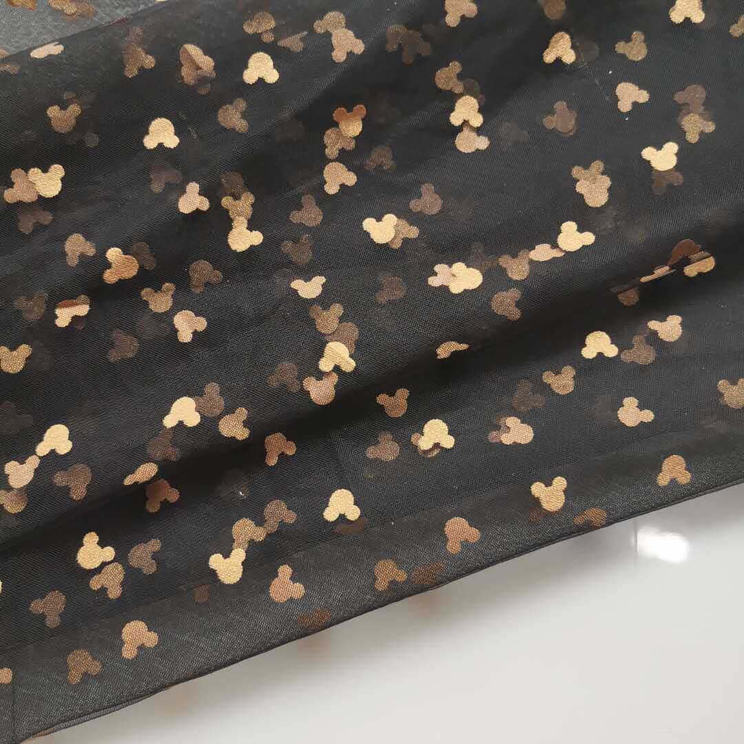 Cute Print Mice Mesh Fabric, Soft Tulle Fabric for Cupcake Dress, Dance ...