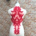 RED Applique Large Lace Applique Back Applique Trim Red - Etsy