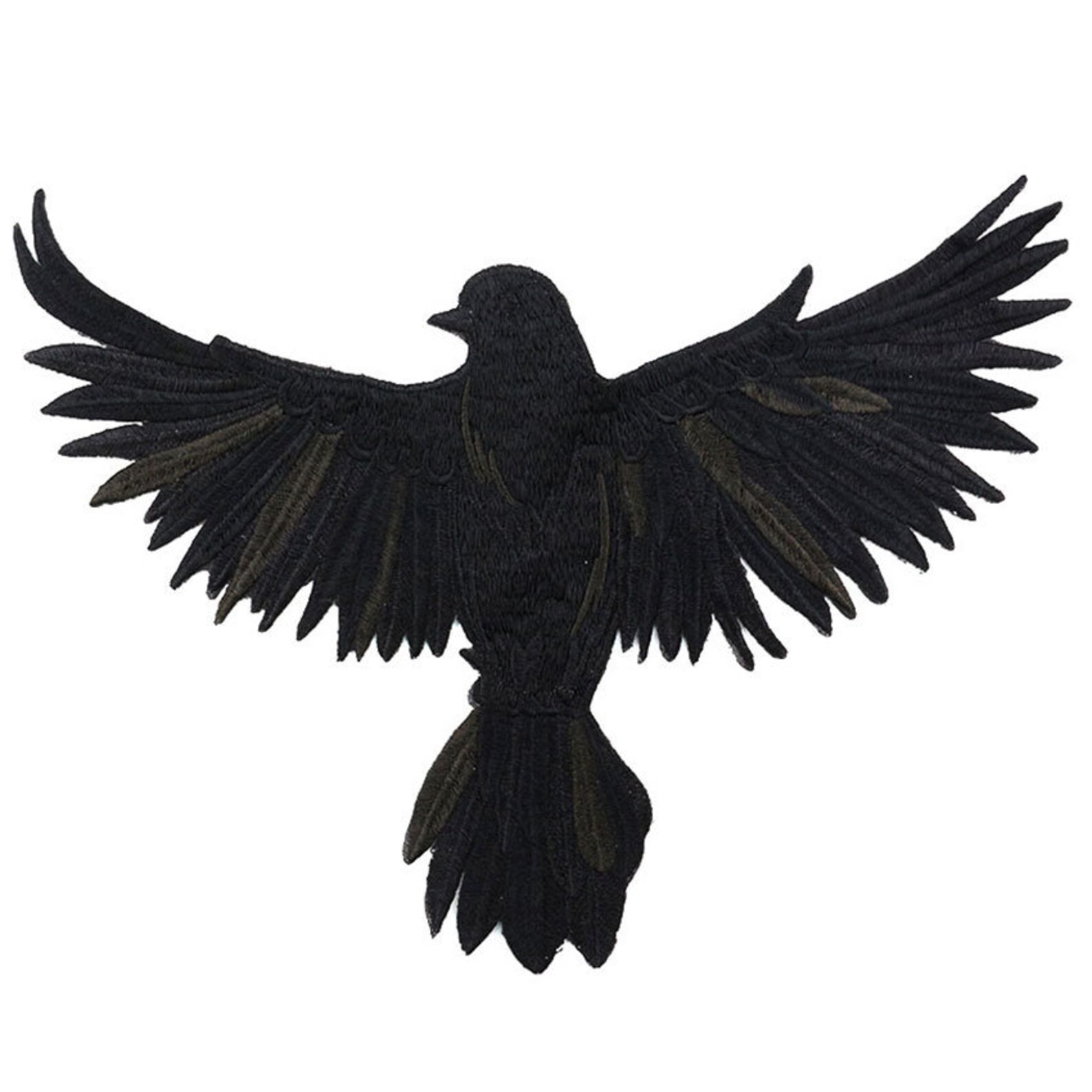 11'' Large Dove Patch in White / Pink / Black, Huge Flying Bird Patch ...