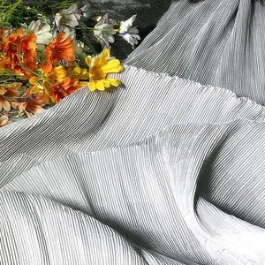 Stiff Ruffled Fabric, Pleated Texture Bridal Gown Fabric for Houte ...