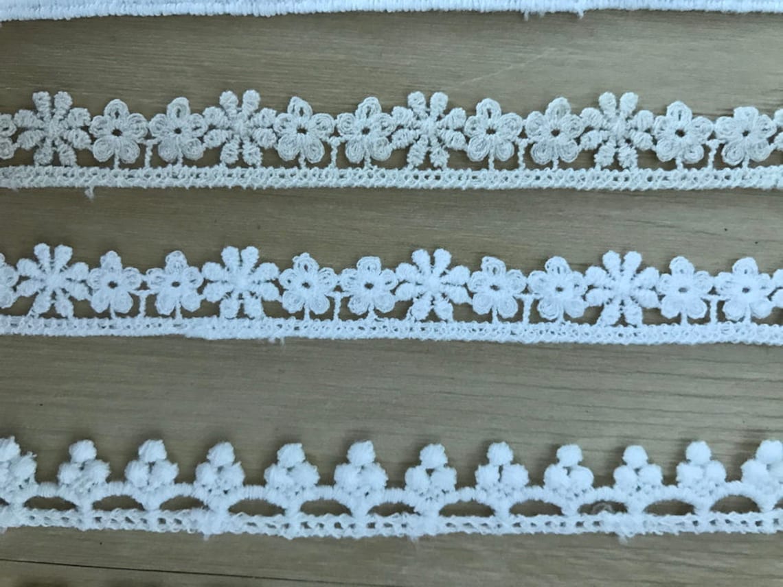 Select 1 pack 14 yards Lace Trim Narrow Lace Crochet Lace | Etsy