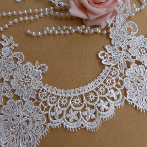 Bridal Beaded Lace Trim by the Yard - Etsy