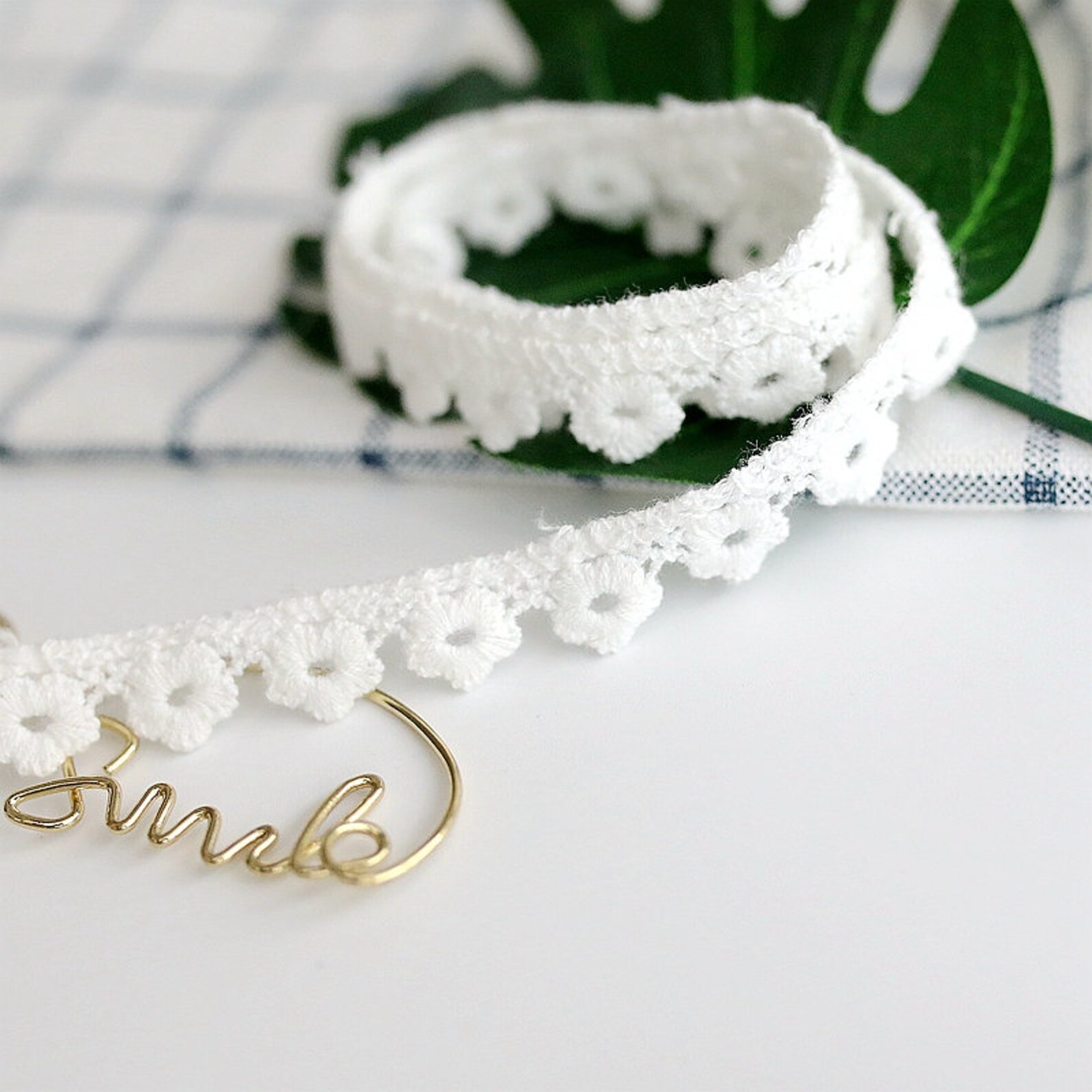 Off White Cotton Lace Trim Lovely Daisy Flower Trim for - Etsy