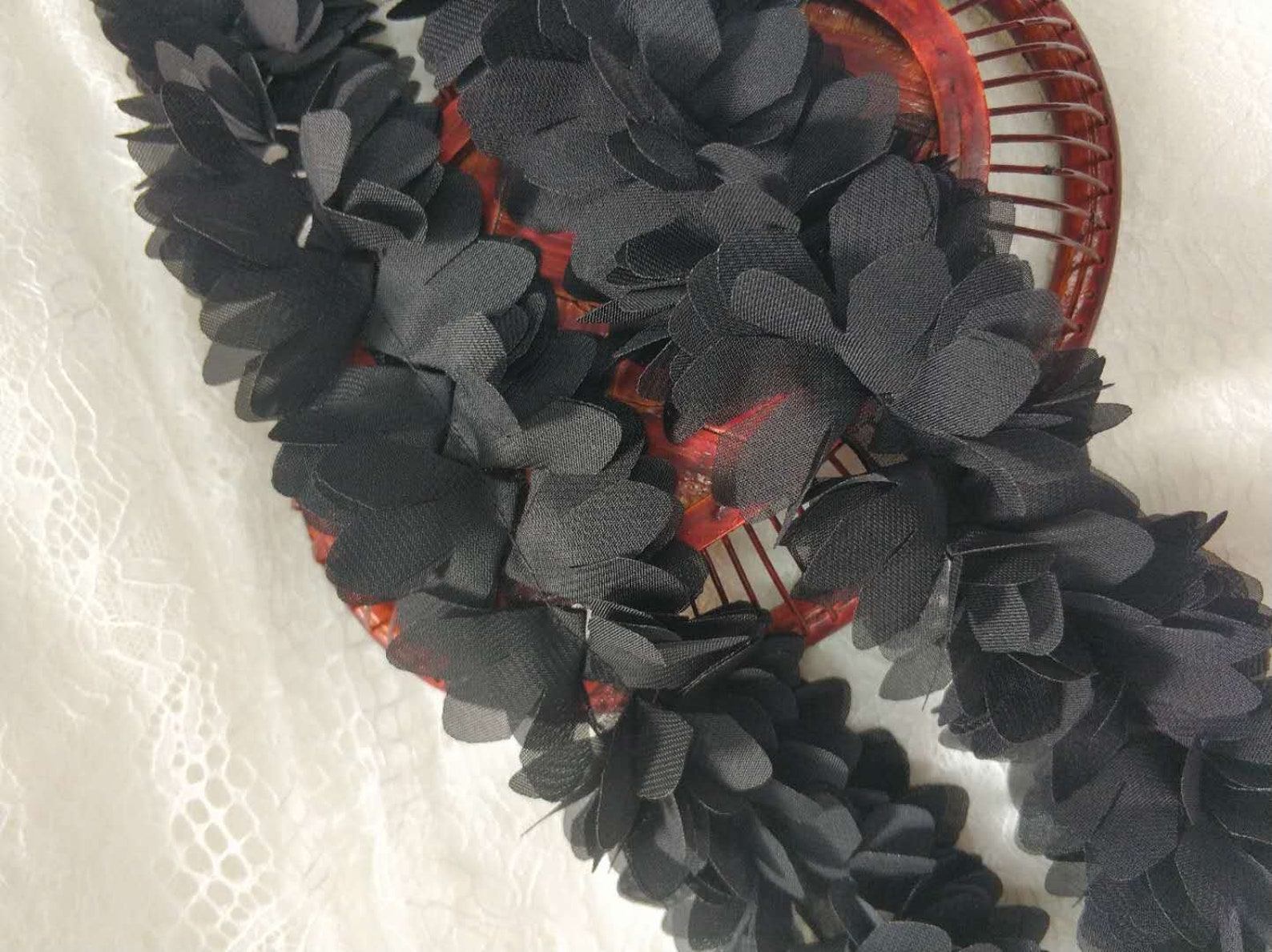 4 Colors Soft 3D Flower Chiffon Lace Trim Fluffy Chiffon Lace | Etsy