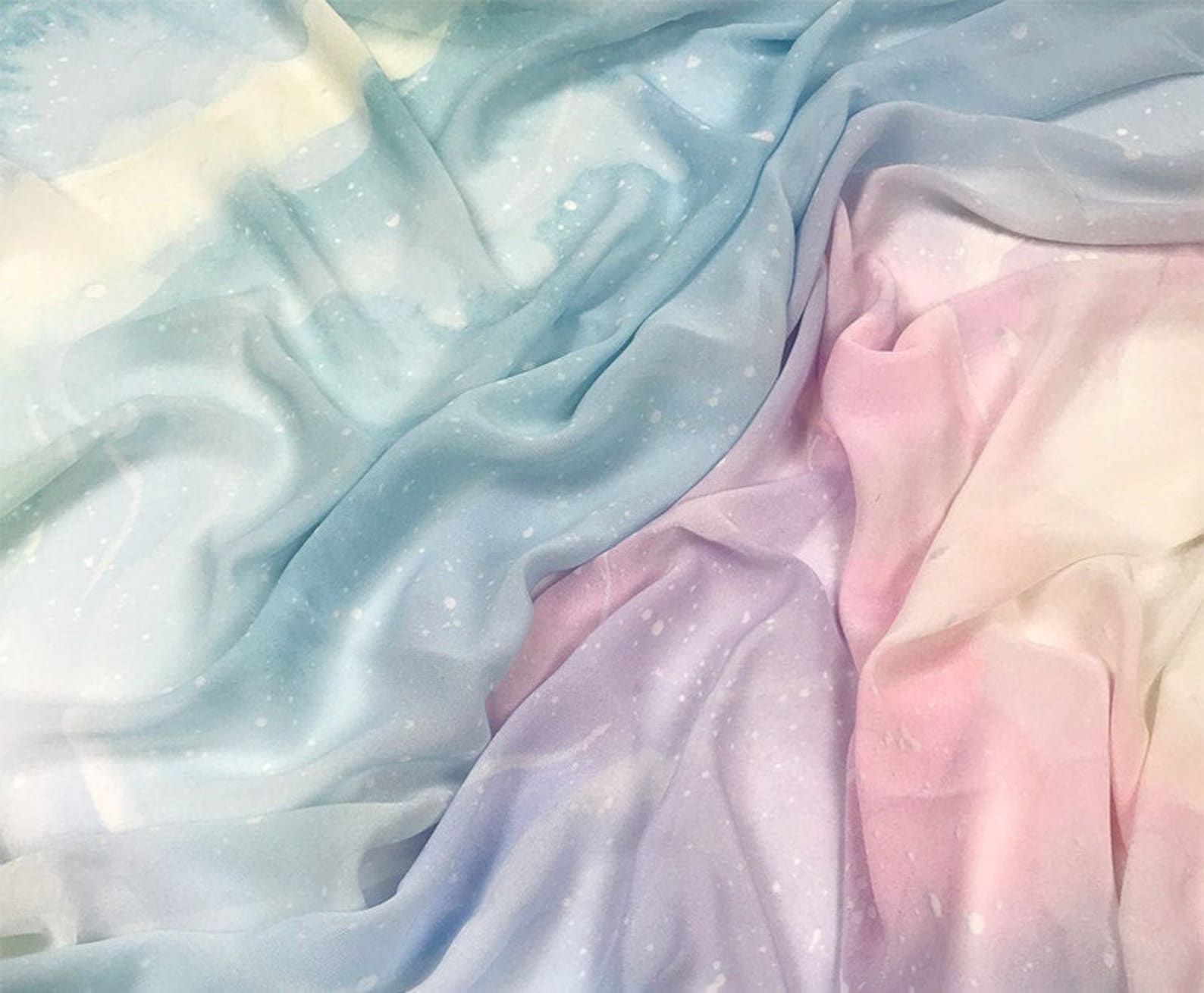 Ombre Chiffon Lace Fabric, Gradient Texture Soft Flowing Fabric for ...