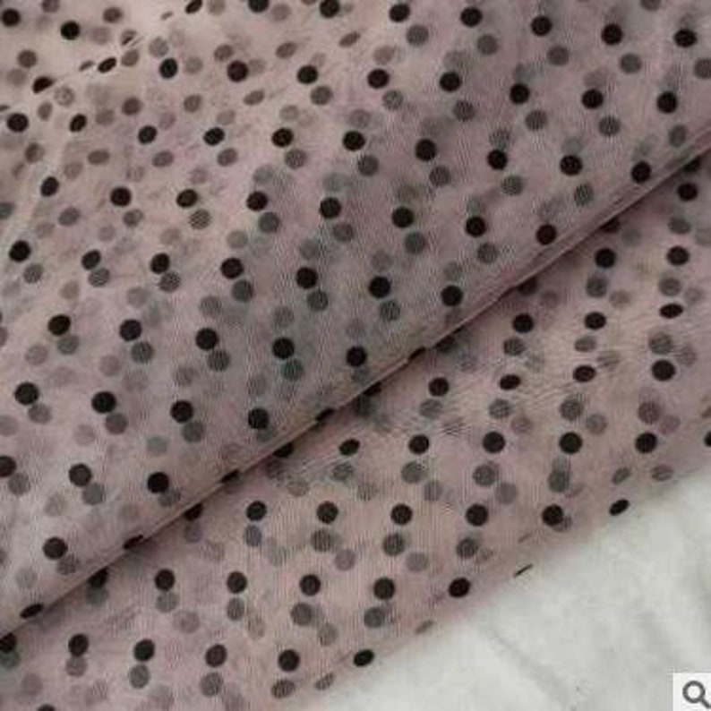 Soft Tulle Dotted Lace Fabric 8mm Swiss Polka Dot flocking | Etsy
