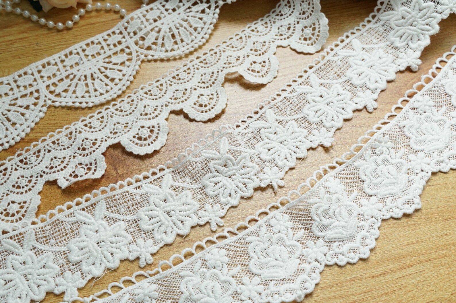 Cotton Lace Trim in off White Vintage Lace Trim Sew on Lace | Etsy