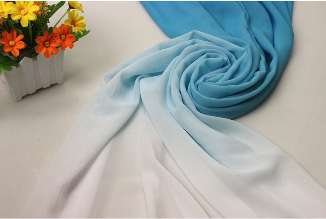 Advanced Ombre Chiffon Lace Fabric, Light Weight Flowing Fabric for ...