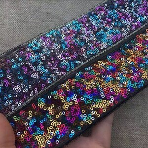 Sequins Lace Trim Sequined Trimming Lace Wedding Dress Lace - Etsy