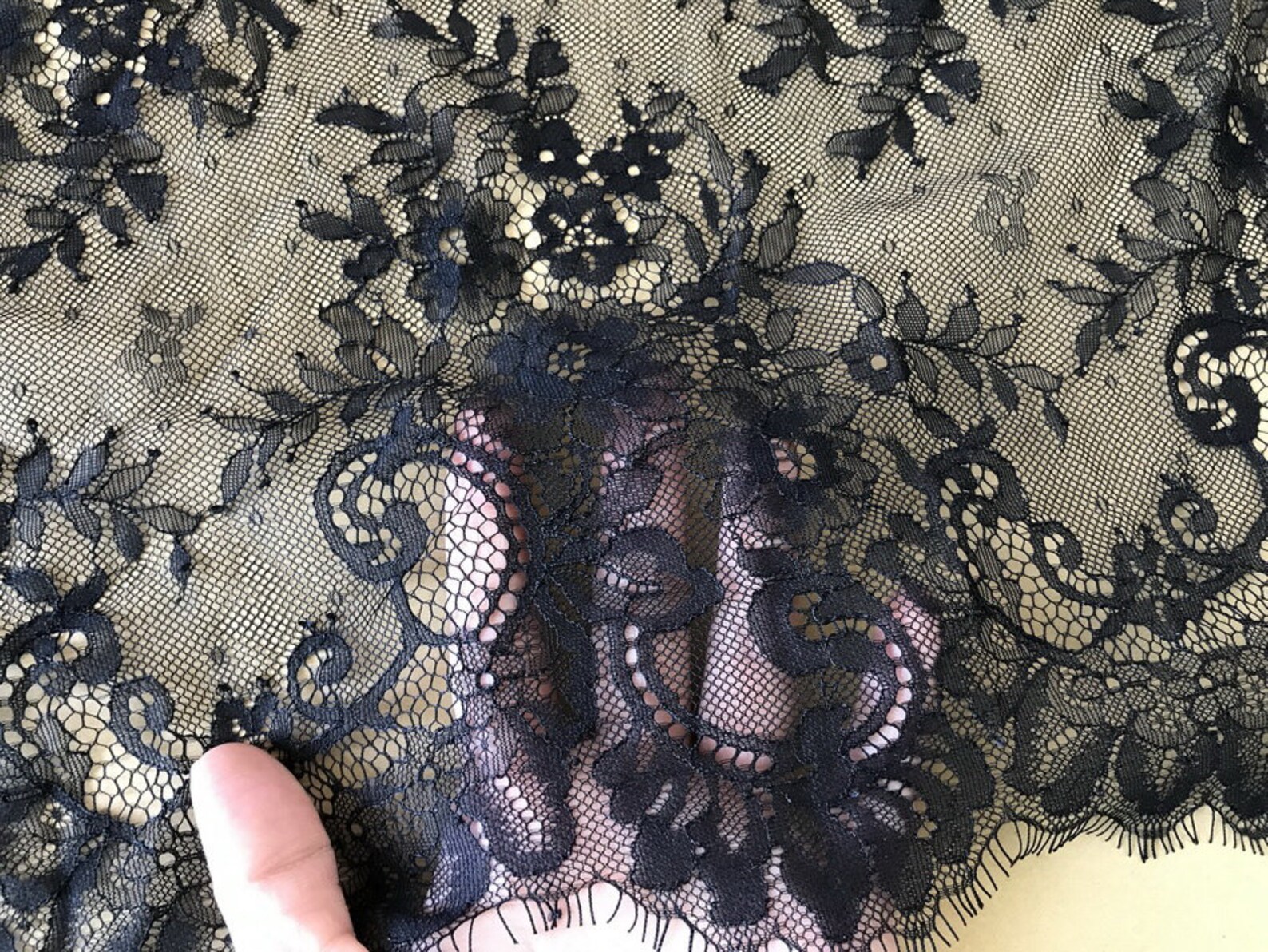 15 Wide Chantilly Lace Trim Soft Lace Scarf Boho Dress | Etsy