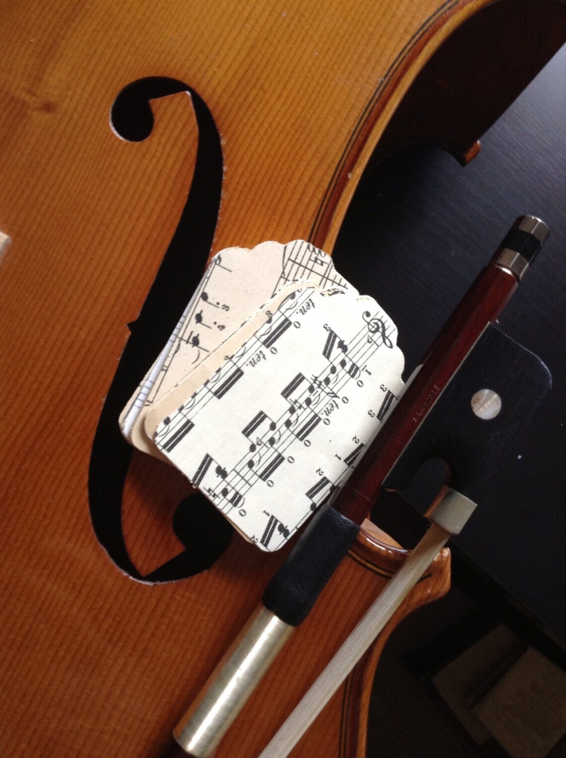 Vintage sheet music tags 30 hand die cut | Etsy