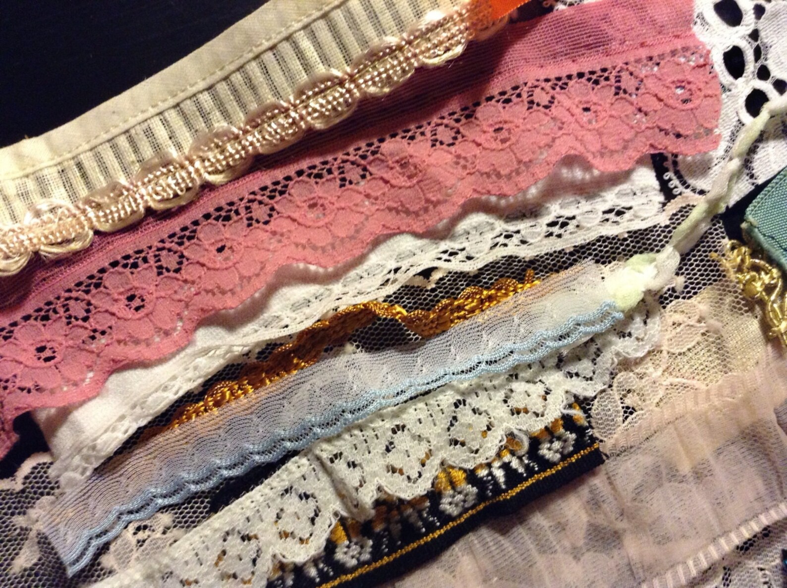 Assorted Vintage Lace, Trim and Ribbons (30 Unique Pieces) - Etsy UK