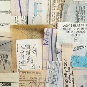 Unique Vintage Sewing Pattern Section Bundle small - Etsy