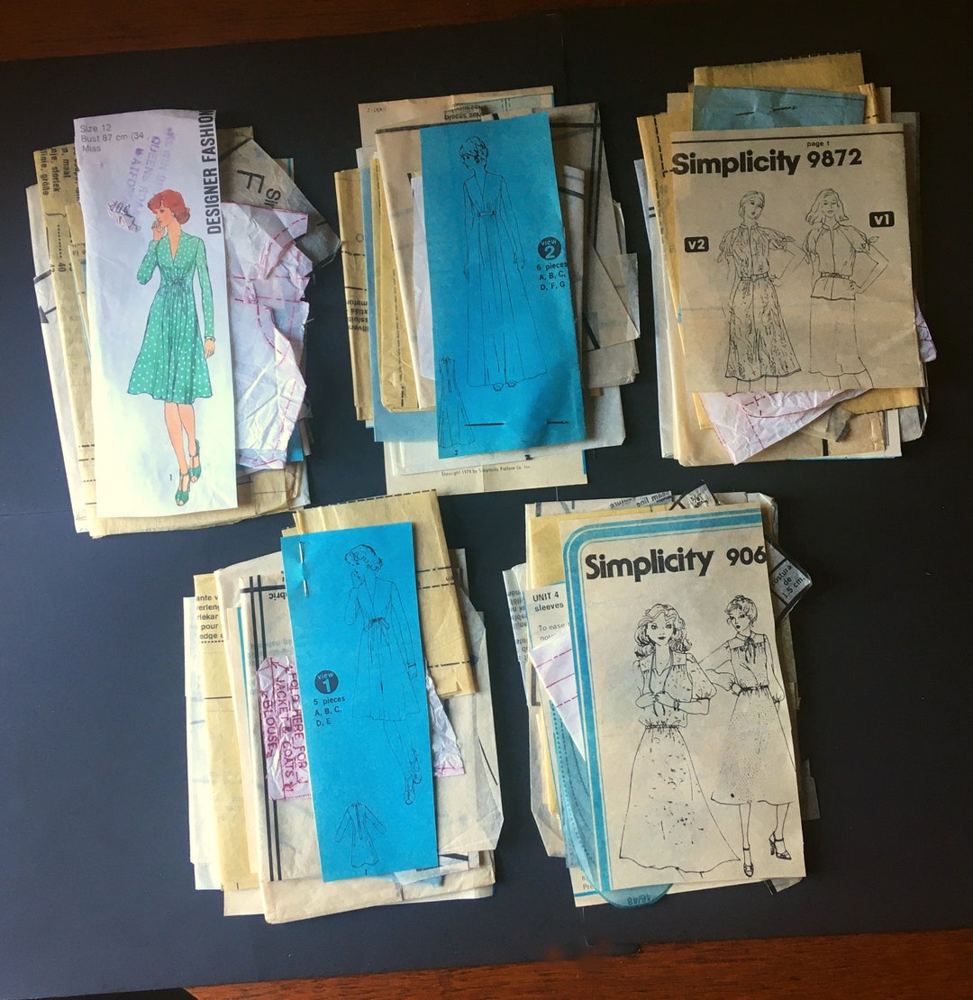 Vintage Sewing Pattern Section Bundles 12 - Etsy