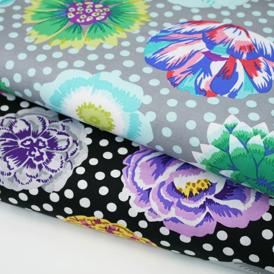 Kaffe Fassett Big Blooms 100% Cotton Quilting Craft Clothing Fabric ...