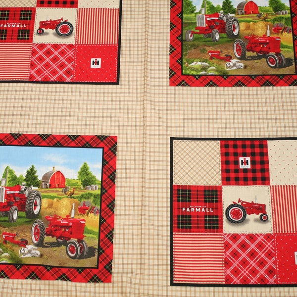 Farmall Quilt Panel - Etsy