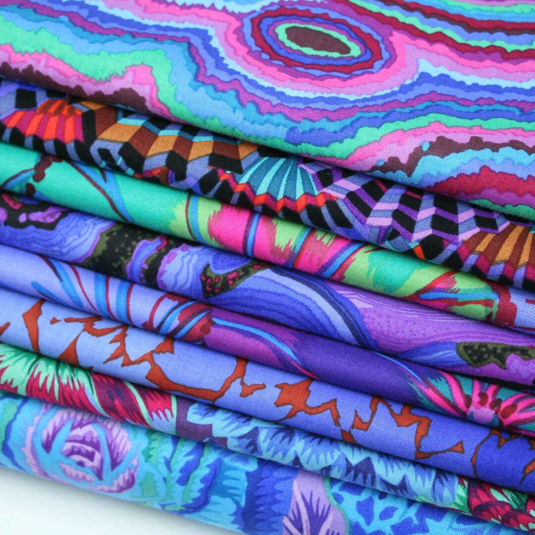Kaffe Fassett Collective Paper Fans -jupiter-lotus Leaf-agate -aancing ...