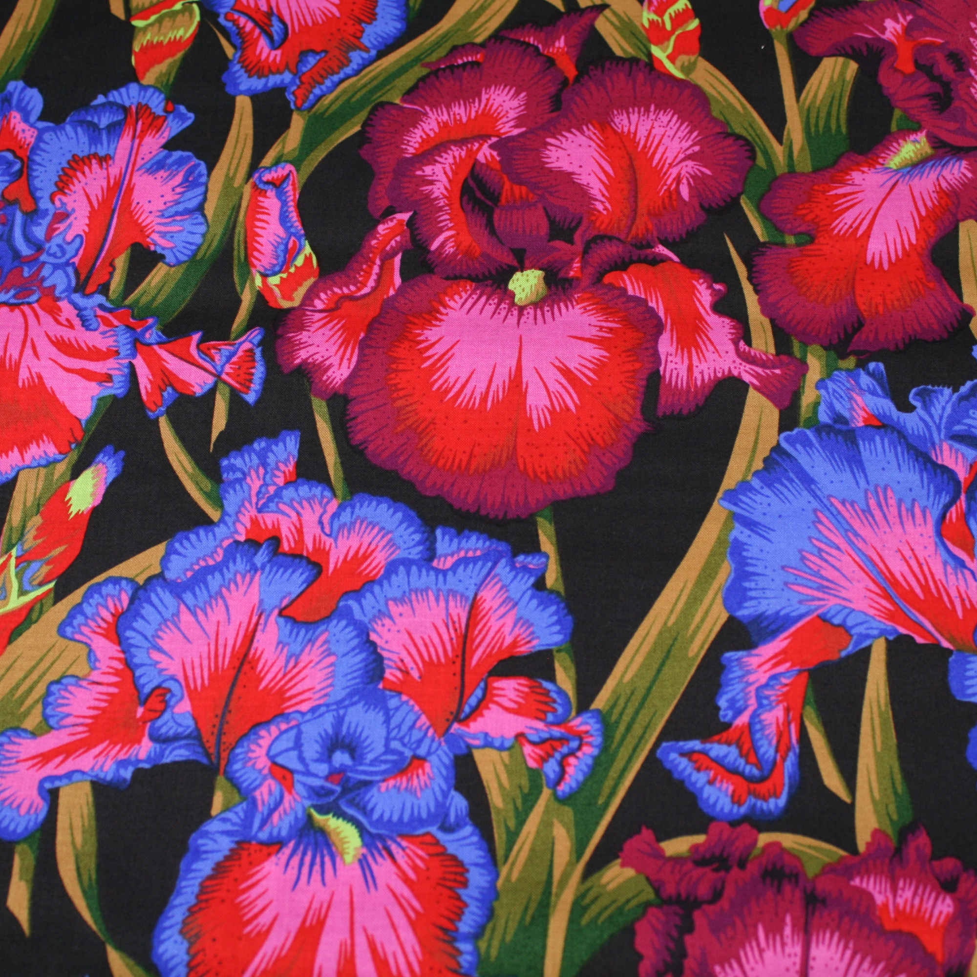Kaffe Fassett Collective Bearded Iris Cotton Quilting Clothes Fabric ...
