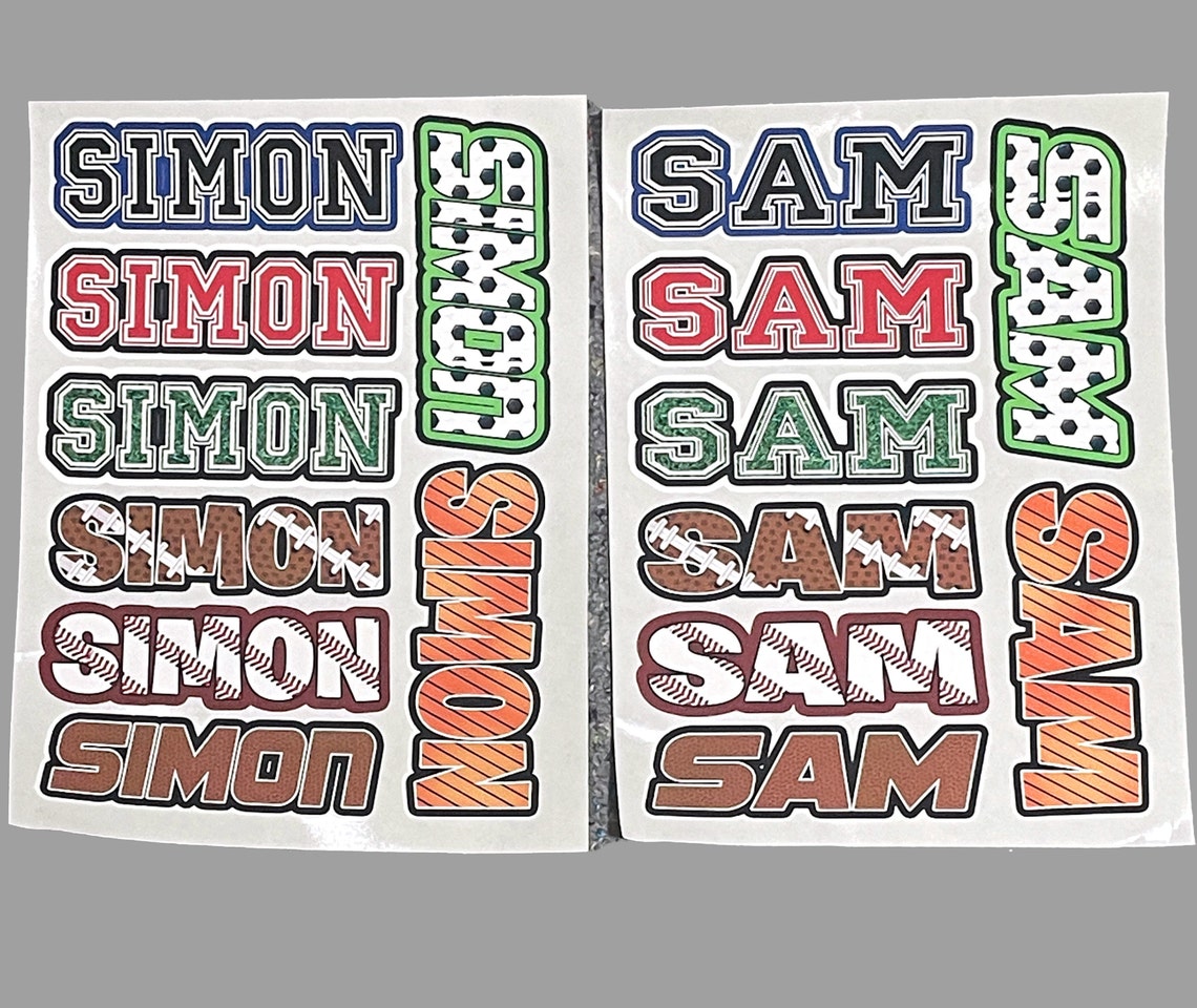 Boys Personalized Labels Boy Sports Themed Labels Boys - Etsy