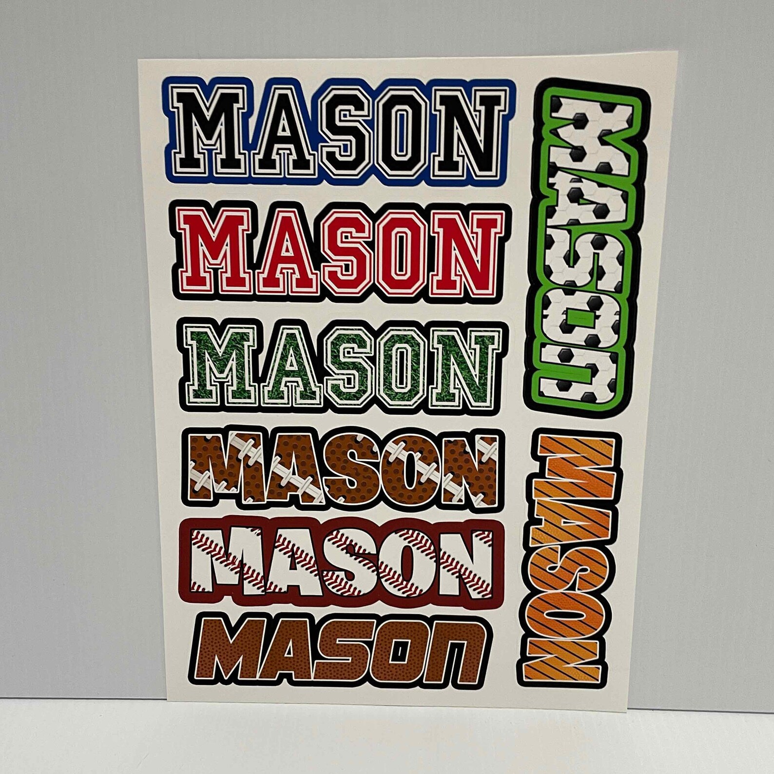 Boys Personalized Labels Boy Sports Themed Labels Boys - Etsy