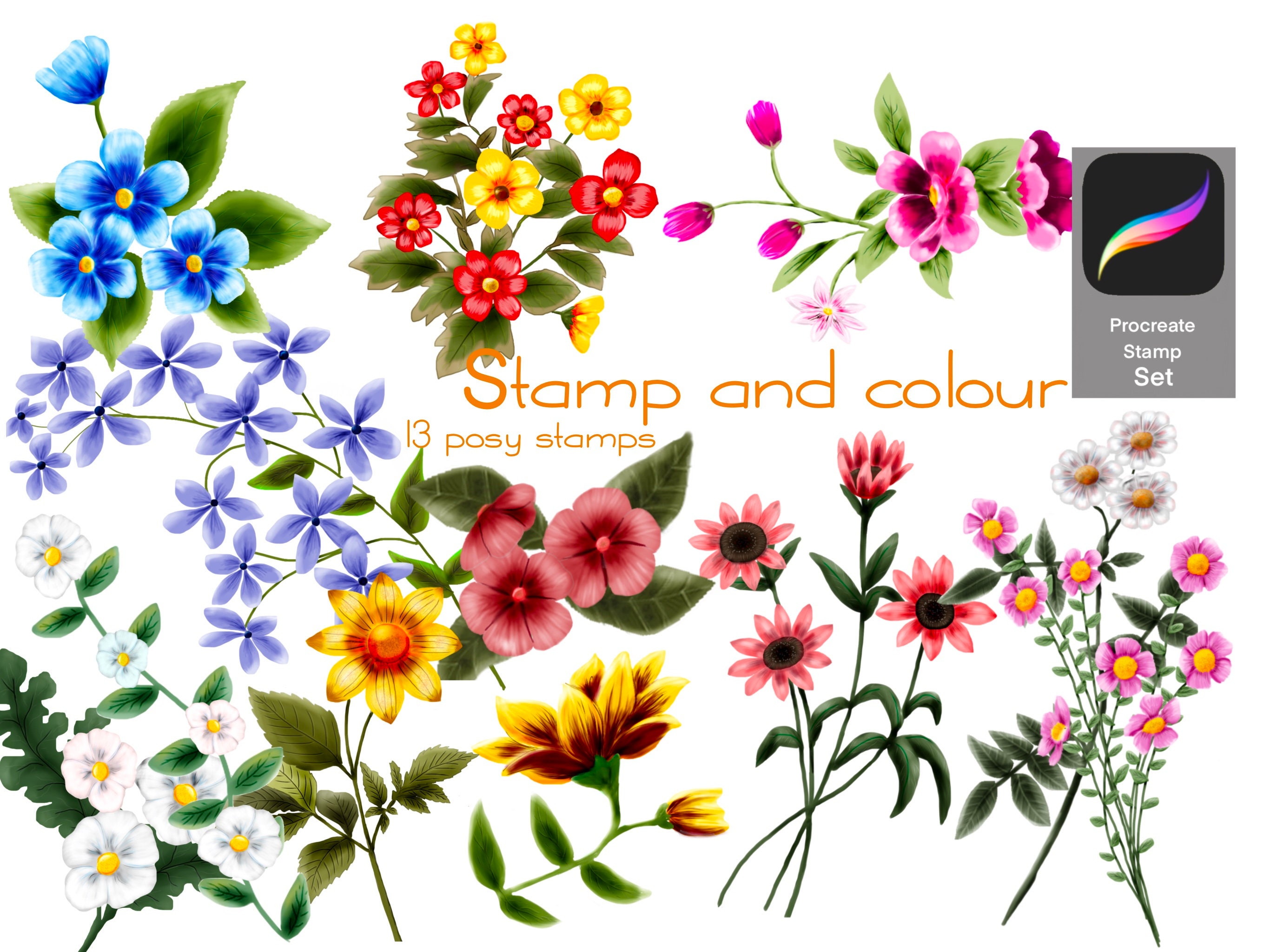 Posies Flowers Clip Art