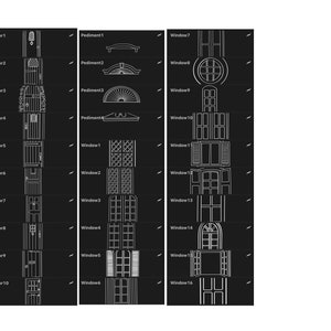 Procreate Stamps Windows Doors and Pediments 30 Stamps for - Etsy