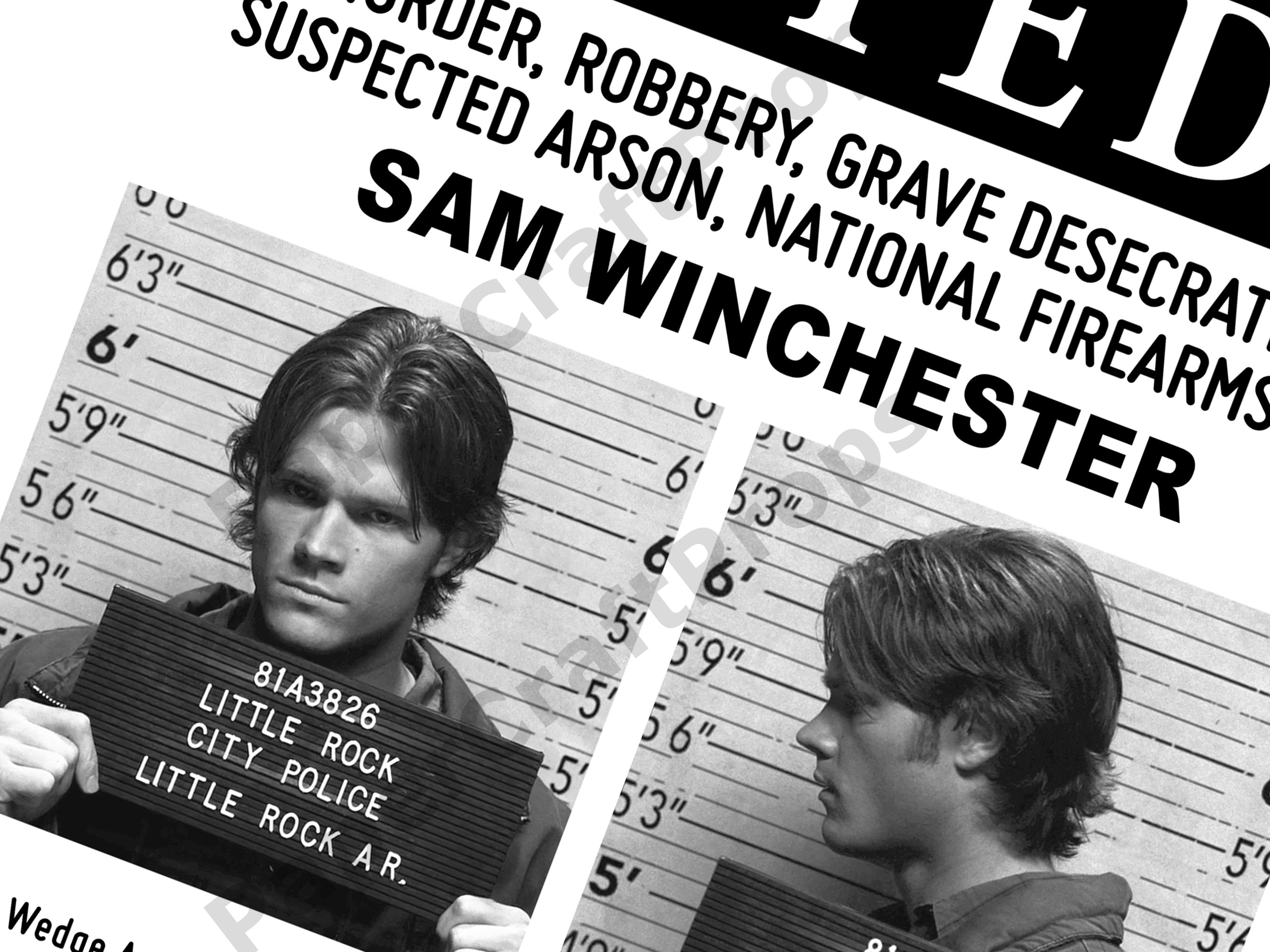 Sam Winchester Wanted Poster - Etsy