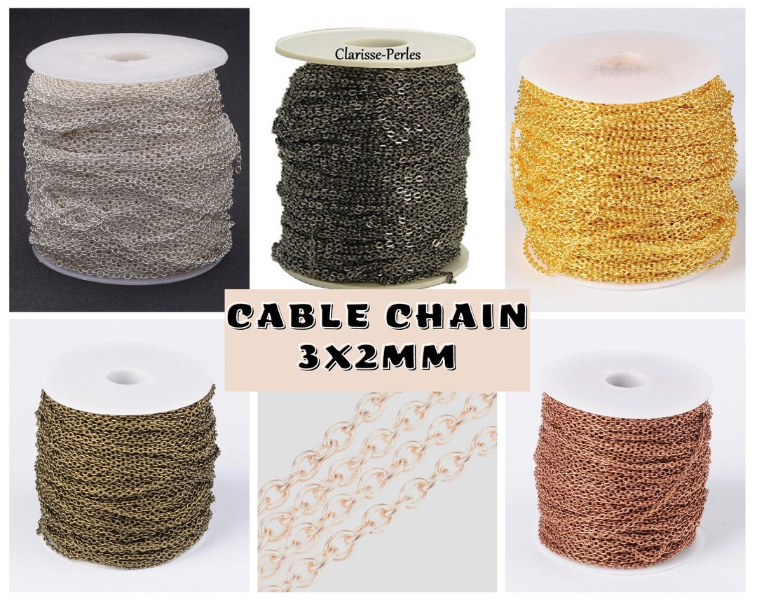 Flat Cable Chain, Unwelded Oval Chain, Round Cable Chain, Bulk Cable ...