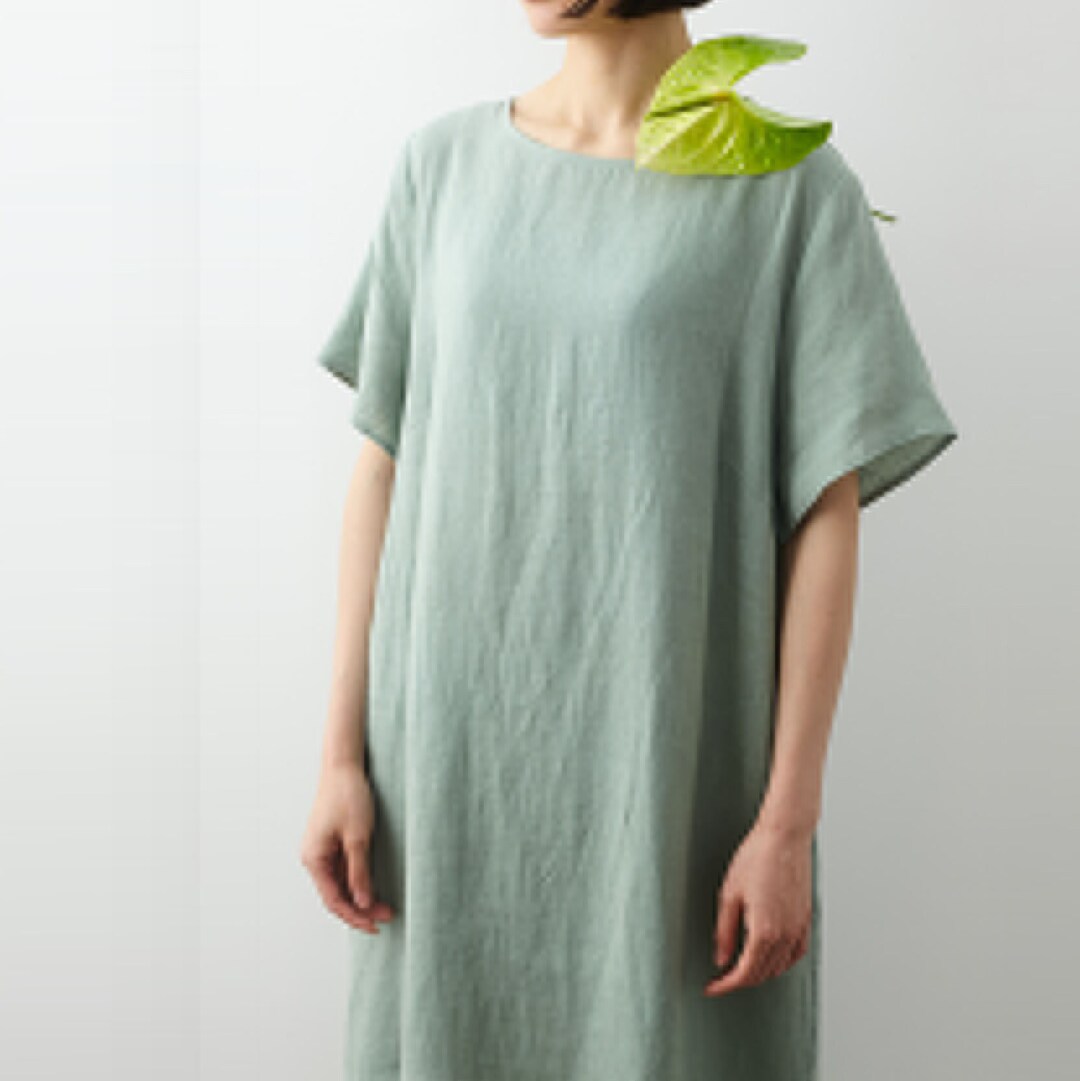 23421mint Green Linen Tunic Dress, Knee Length Linen Dress, Short Linen ...