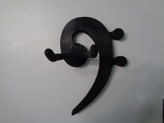 Guitar Rack/Wall Mount Hanger Base Note Carved Wood Hand Made | Etsy