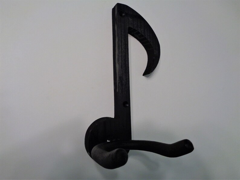 Guitar Musical Note Wall Mount Hanger Eight Note Carved Wood | Etsy