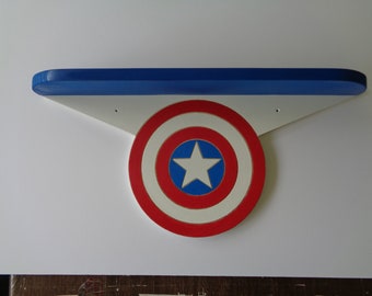 Captain America Shelf - Etsy