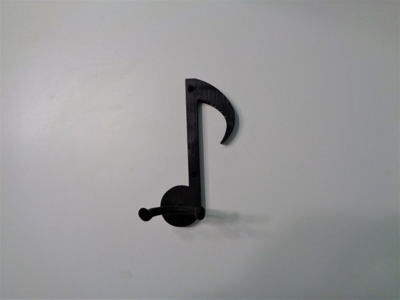 Guitar Musical Note Wall Mount Hanger Eight Note Carved Wood | Etsy