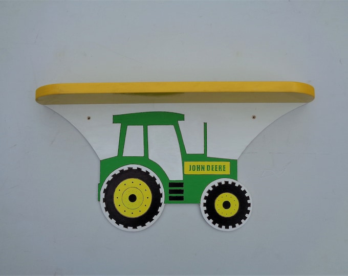 John Deere Tractor Wall Shelf Hand Made in USA FREE SHIPPING - Etsy