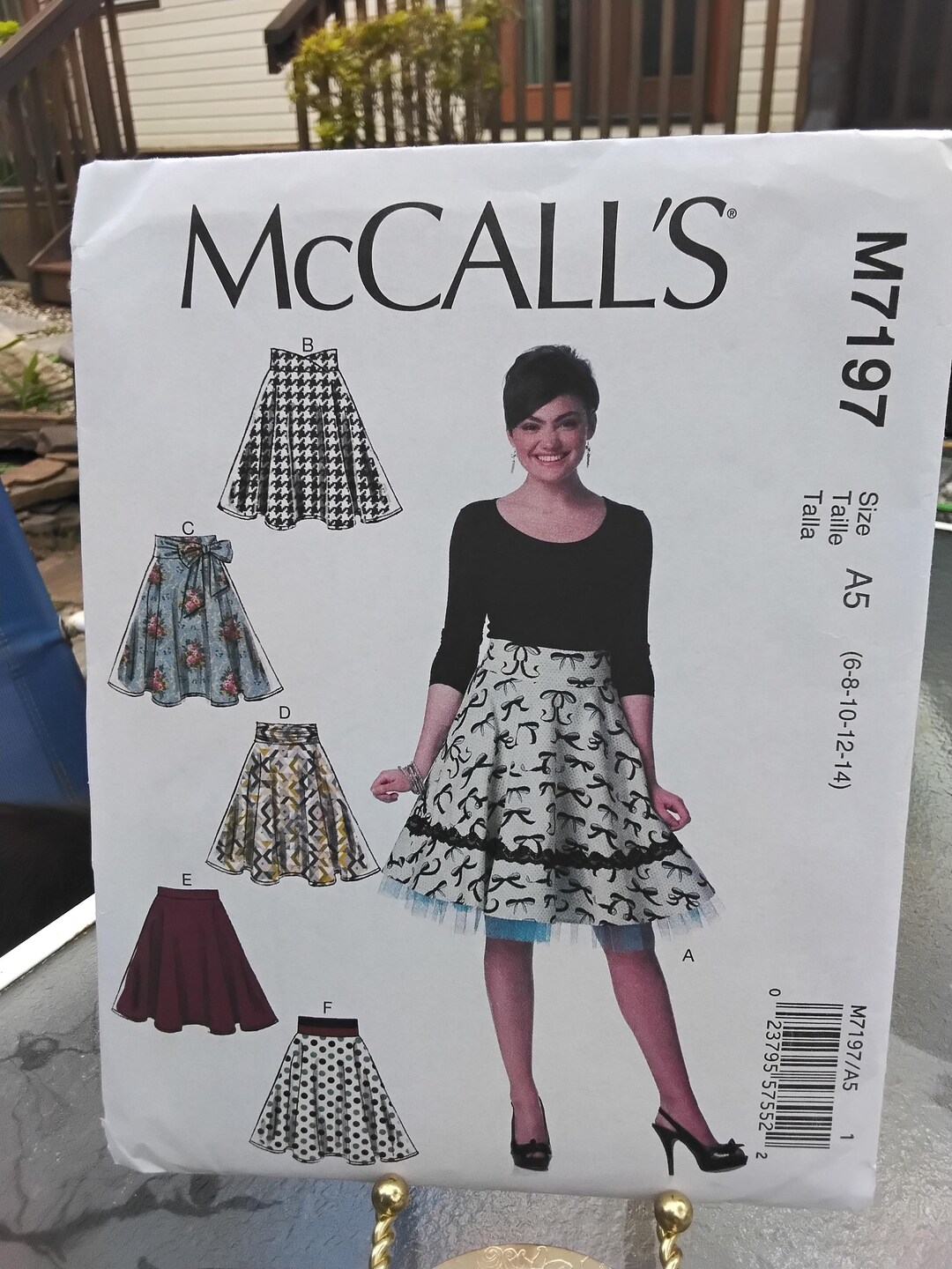 Mccall's M7197 A5 Misses Flare Skirt Sizes 6-8-10-12 and 14 - Etsy