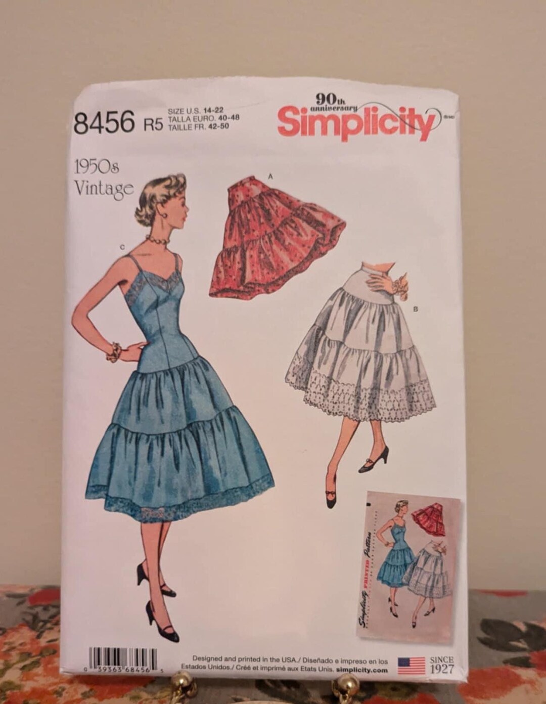 Simplicity 8456 1950's Slip and Pett Coat Remake Pattern Uncut Factory ...