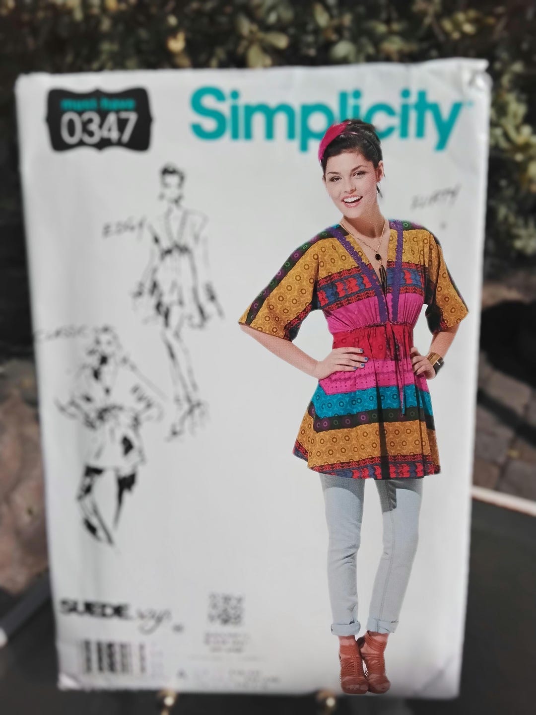 Simplicity 0347 Suede Says Tunic Pattern Uncut Factory Folds - Etsy