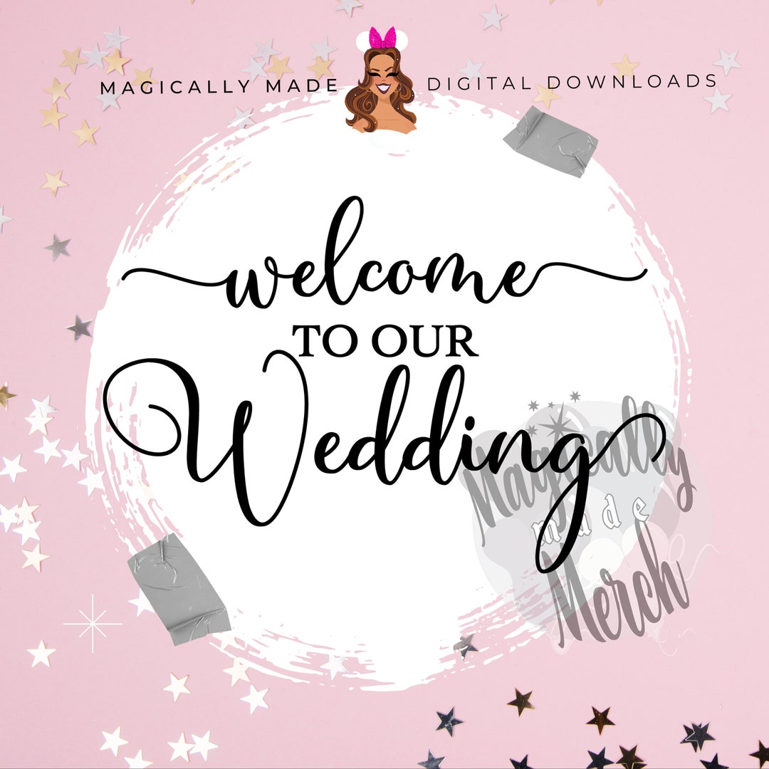 Welcome to Our Wedding SVG - Great for Cricut - Etsy