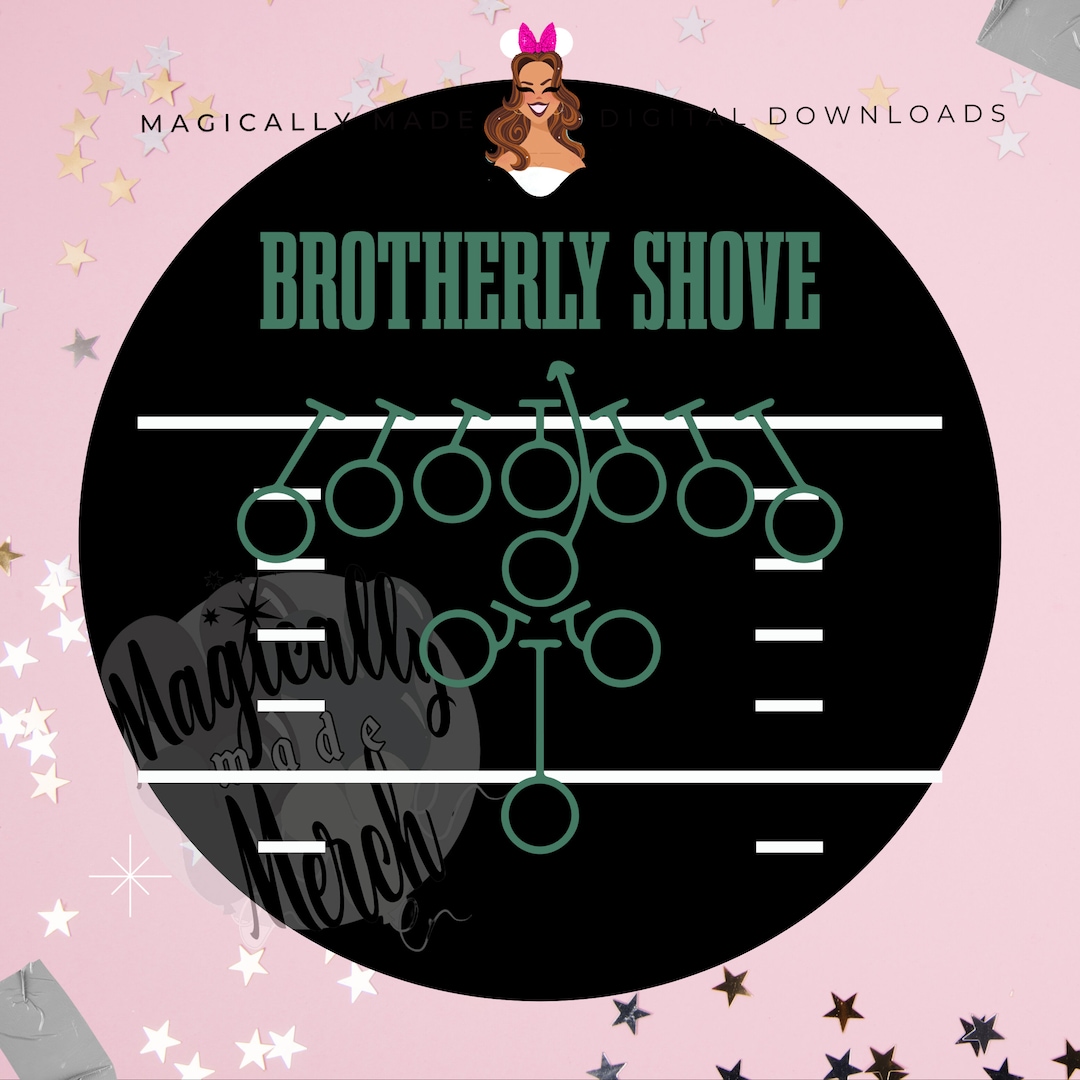 Brotherly Shove Tush Push Philly Eagles SVG - Great for Cricut! Philadelphia Football Kelce ...