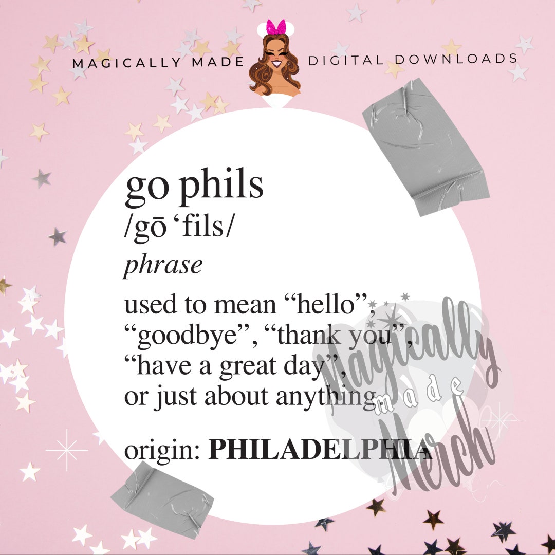 Go Phils SVG - Great for Cricut! Philadelphia Bryce - Etsy