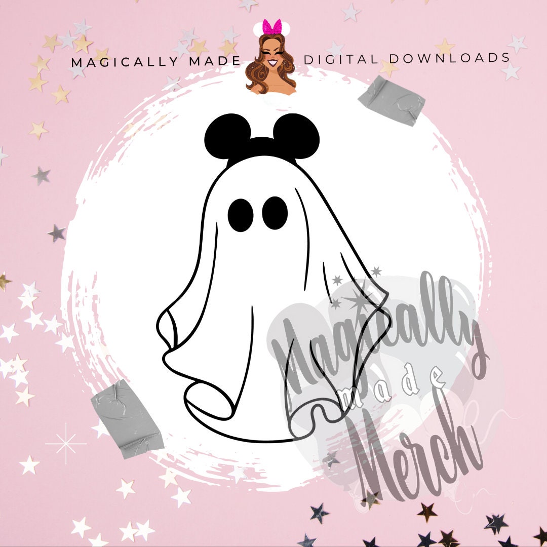 Ghost Ear Halloween Mouse SVG - Great for Cricut! - WDW PNG - Etsy