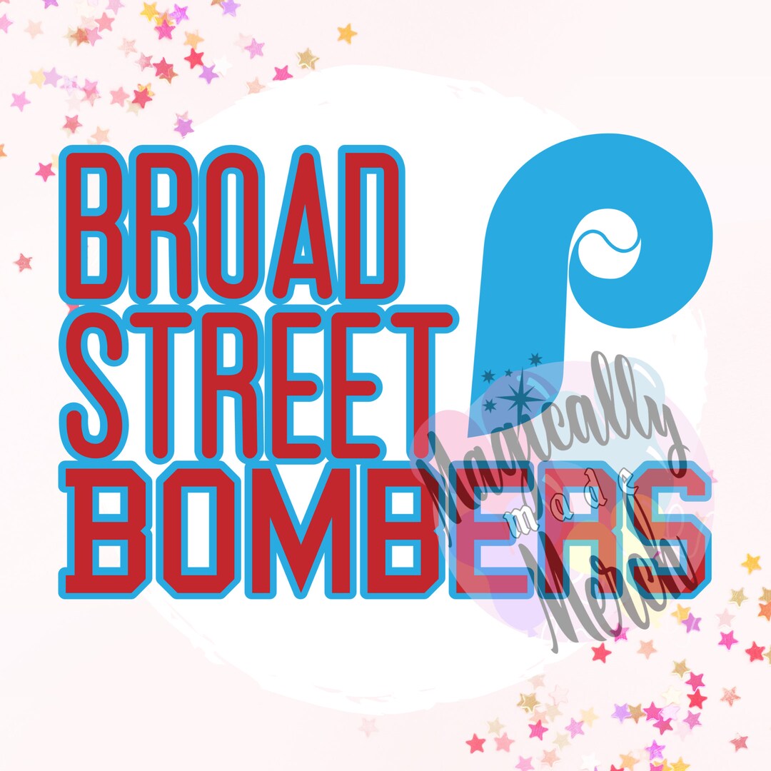 Broad Street Bombers Philly SVG PNG - Great for Cricut! Philadelphia ...