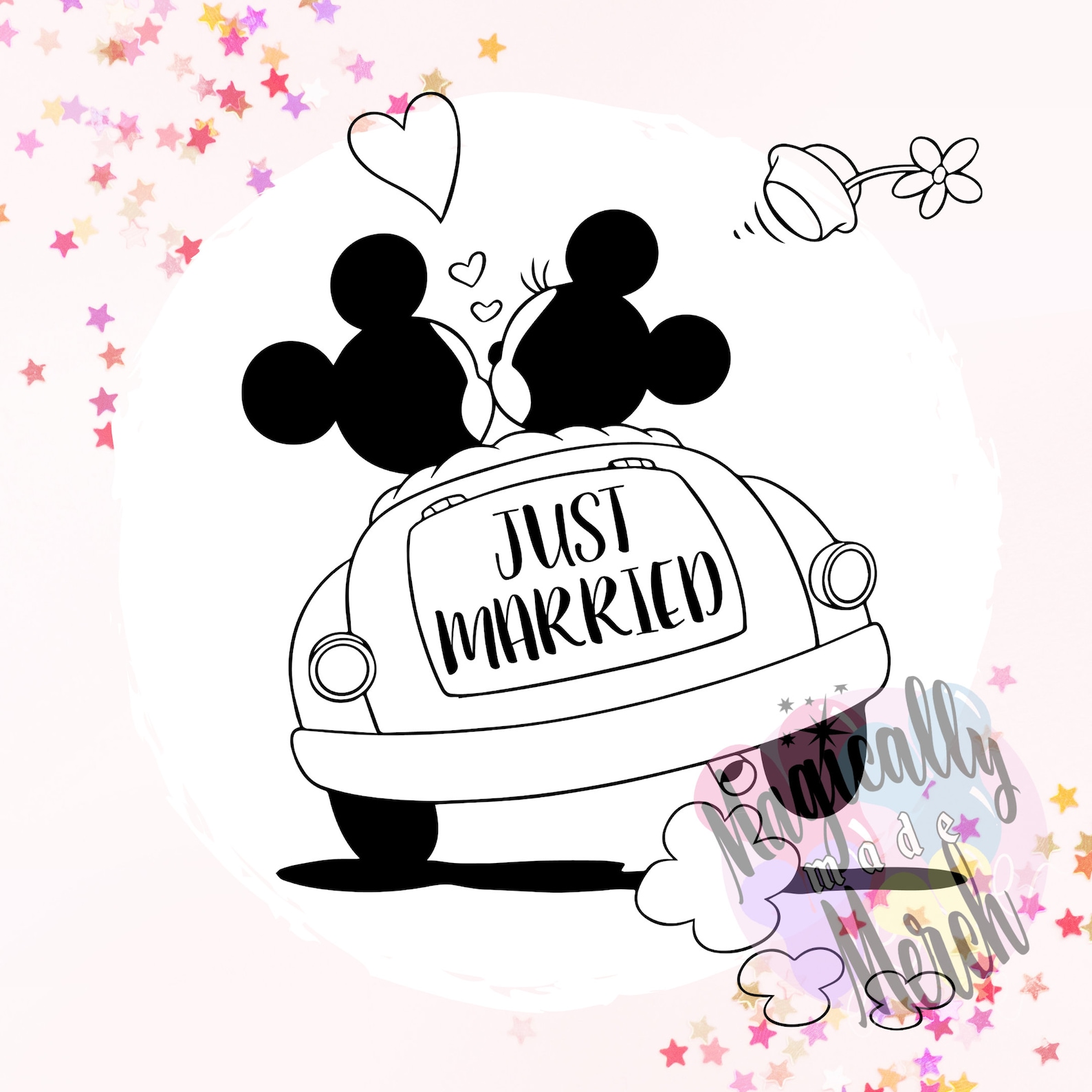 Just Married Mice Mouse Inspired SVG - Great for Cricut! - WDW Bride ...