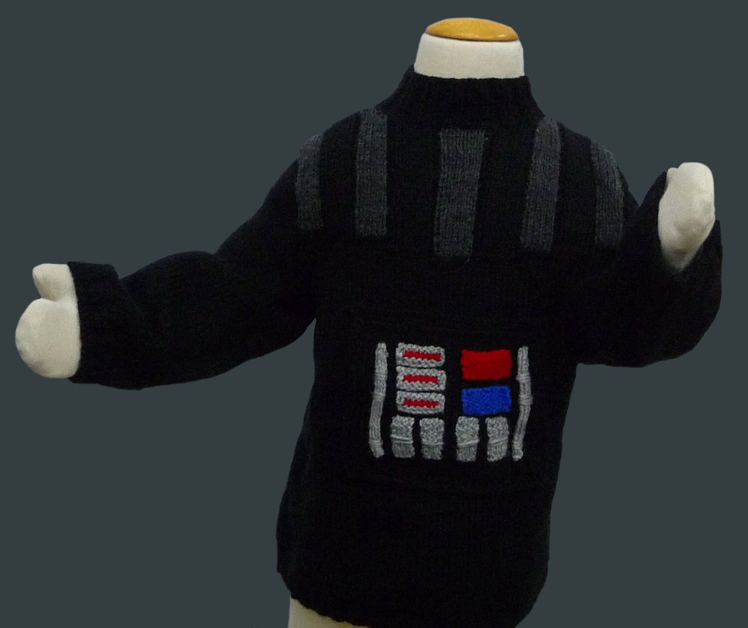 Knitting Pattern for Children's Size Darth Vader Jumper and Cape. - Etsy